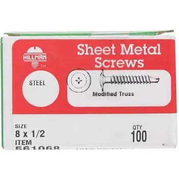 Hillman No 8 X 58 In L Phillips Flat Head Sheet Metal Screws 100 Pk