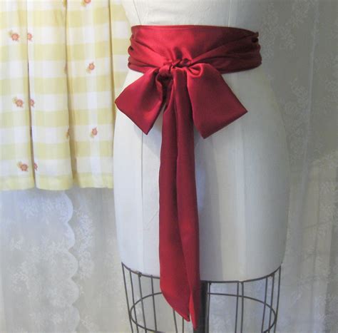 Satin Sash Ruby Red On Luulla