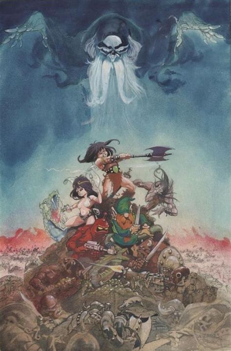 Mike Ploog Ralph Bakshis Wizards Frankenstein Art Dungeons And