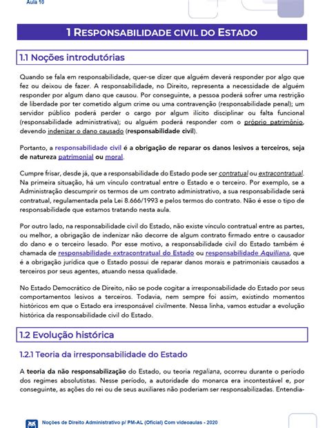 Direito Administrativo Aula 11 Pmal Direito Administrativo I