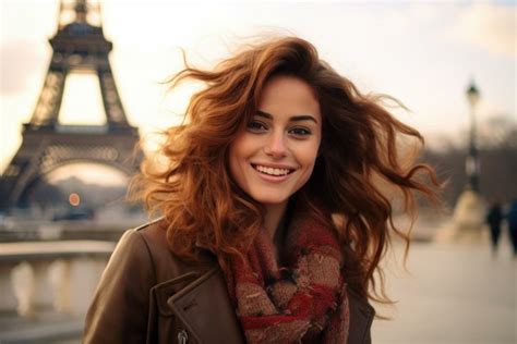 Radiant Paris Smiling Woman Generate AI