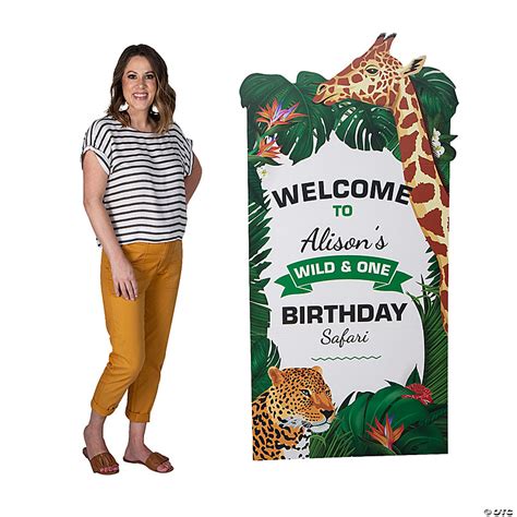 Personalized Jungle Cardboard Cutout Stand Up Oriental Trading