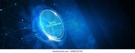 Concept Digitization Business Processes Modern Technology Stock Illustration 2448155743