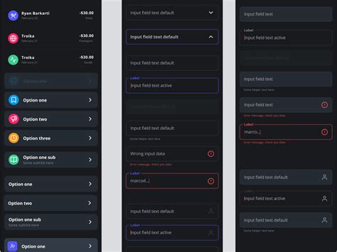 Dark UI Kit WIP By Marco Da Silva On Dribbble