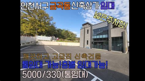 인천서구 금곡동 주차좋은 상가임대임대완료 Youtube
