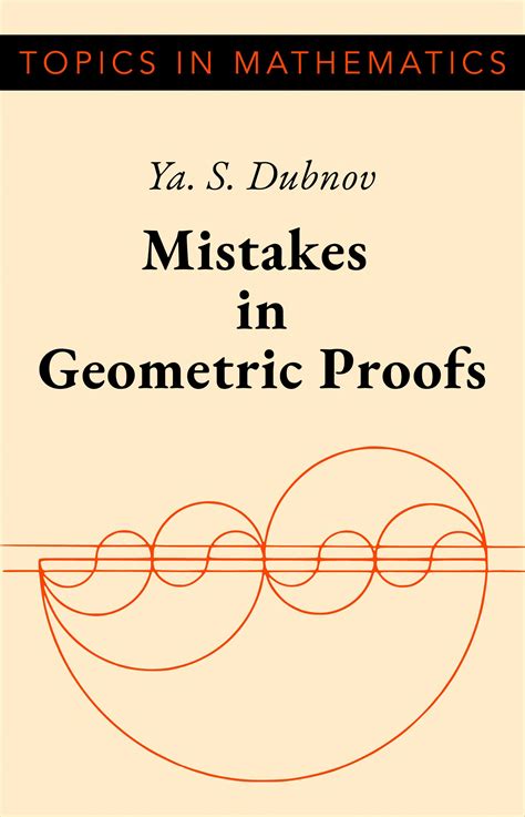 Mistakes In Geometric Proofs Dubnov Mir Books