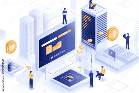 A Stock Image Featuring Blockchain Technology Defi Tokens And Automated Smart Contract