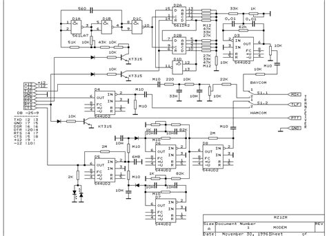 Hamcomm Baycom Radiomodem