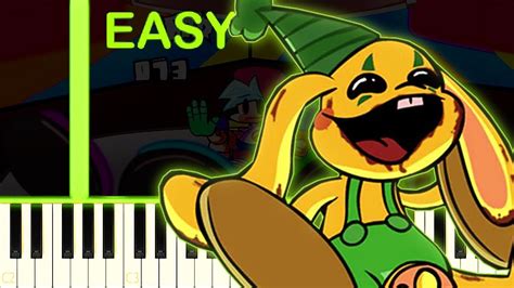 Friday Night Funkin Vs Bunzo Bunny Easy Piano Tutorial Youtube Music