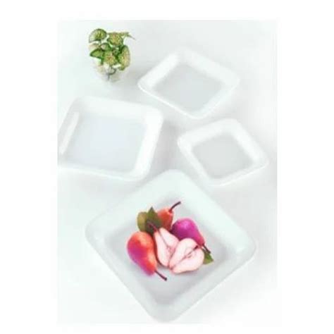 Om Sai Enterprises White Square Dinner Set At Best Price In Mumbai Id