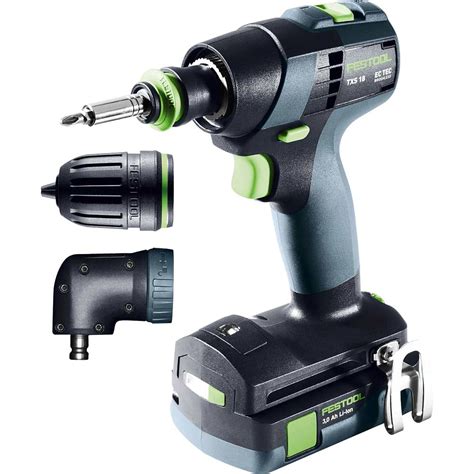 Festool Txs 18 18v Cordless Brushless Drill Driver Set Drill Drivers