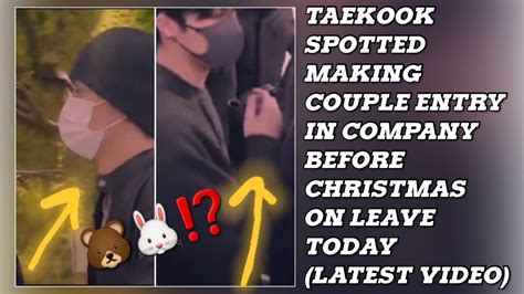 OMGTaekook Spotted Making Couple Entry In Company Before Christmas On