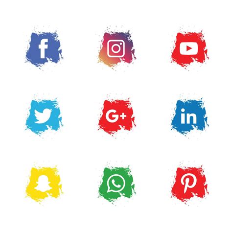 Set Der Beliebtesten Social Media Symbole 8650790 Vektor Kunst Bei Vecteezy