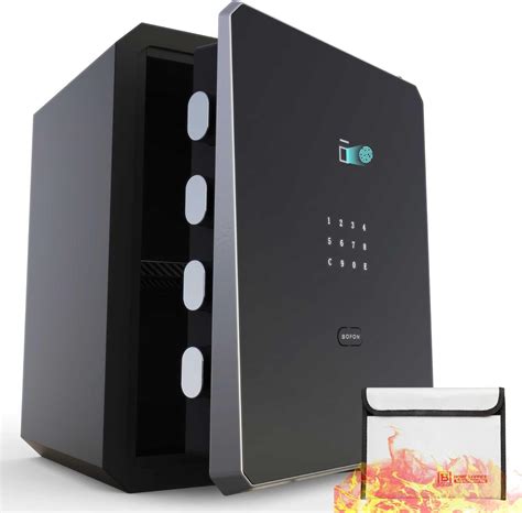 Bofon Safe Box Fingerprint Password Smart Home Safe With Key Security