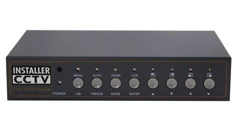 Buy InstallerCCTV Video Quad Color CH Multiplexer Remote Control And Free Power Adapter