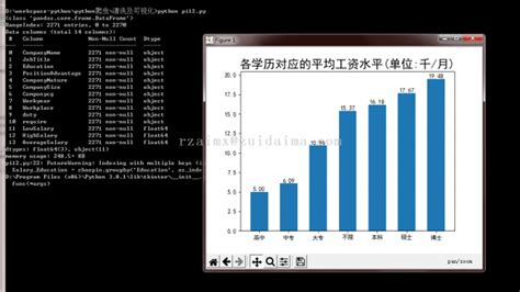 python爬取前程无忧招聘网站数据及可视化分析 代码 最代码