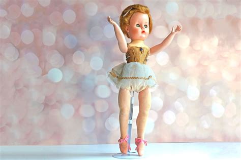 Vintage 1950s Ballerina Belle Doll 18 Style B1 Rubber Face