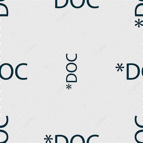 Geometric Background With Doc File Icon Extension Border File Vector