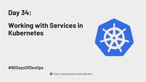 Learn Kubernetes Services With Shubham Arjun Menon Posted On The