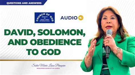 Qanda Clip David Solomon And Obedience To God By Sr Maria Luisa