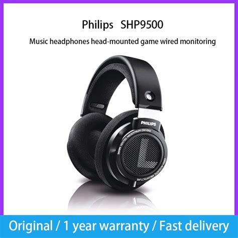 Philips Shp9500 Wired Headset Tri Band Balanced Hifi Sound Quality