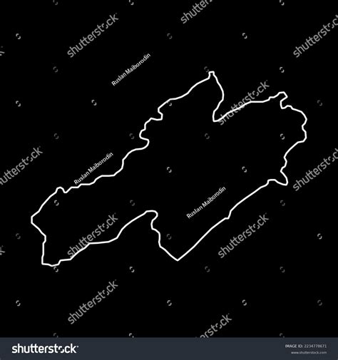 Neuchatel Map Cantons Switzerland Vector Illustration Stock Vector