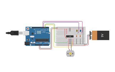 Circuit Design Dc Cw Ccw Tinkercad