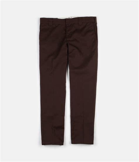 Dickies 872 Slim Work Trousers Chocolate Brown Flatspot