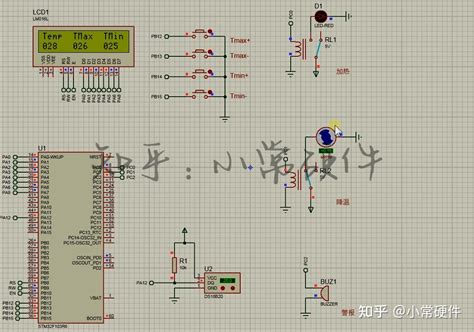 Proteus仿真实例基于stm32单片机的温度报警控制系统（仿真文件程序）24 32f 15 知乎