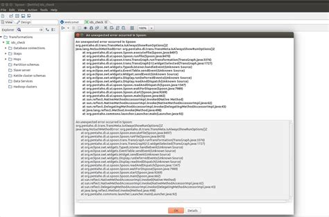Kettle Pentaho 6 Spoon Error Stack Overflow