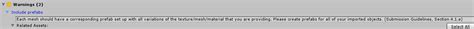 Asset Store Validation Saying There Is No Prefabs When There Is