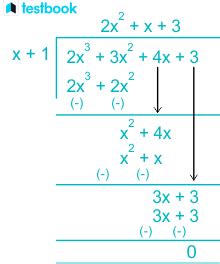 Division Algorithm For Polynomials Formula Use And Theorem