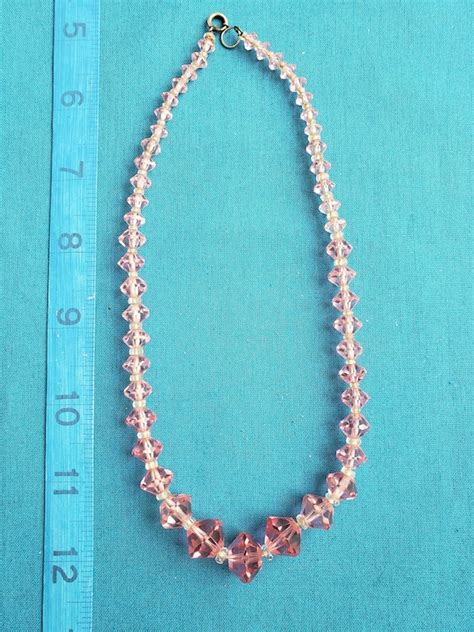 Pink Crystal Necklace Gem