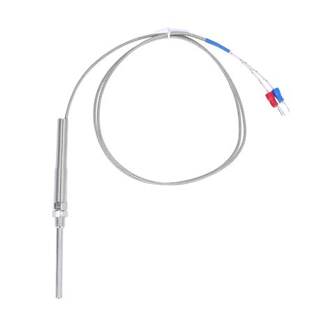Risegun Sonda De Sensor De 50 Mm Termopar Tipo K Tornillo De 1 Metro 0