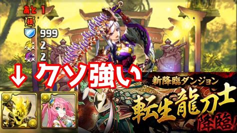 【攻略＆周回編成】転生龍刀士降臨 アルシオンで挑戦【パズドラ】 Youtube