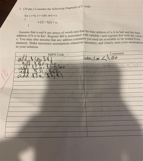 Solved Code 3 20 Pts Consider The Following Fragment Of