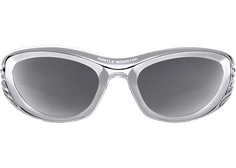 Gentle Monster X Mugler Spiral Sunglasses Chrome Silvergray 02 Cs1