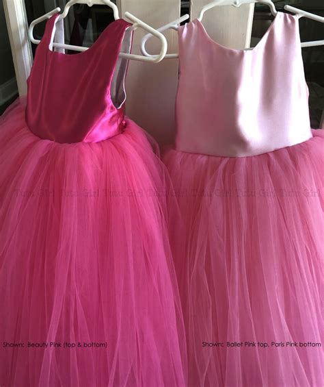 Hot Pink Flower Girl Dress Pink Tulle Tutu Dress Sleeveless Etsy