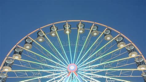 High Ferris Wheel Against Sunset Sky Summer Vacation At Adriatic