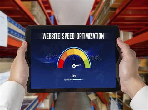 Computer Software Evaluating Website Loading Speed Snugly Stock Image