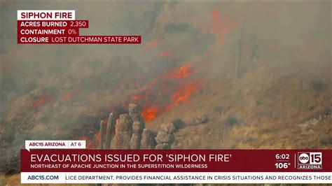 Evacuation Orders Lifted For Canyon Lake Tortilla Flat Area Near Siphon Fire