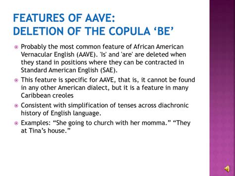 Aave Features Copula Deletion And Grammar Aave Features Copula Deletion And Grammar