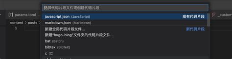 VSCode 添加用户代码片段自定义用户代码片段 菠菜眾長