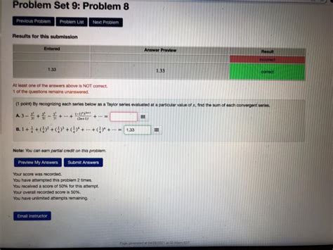 solved problem set 9 problem 8 previous problem problem
