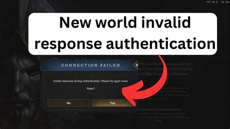 New World Invalid Response Authentication Invalid Response During