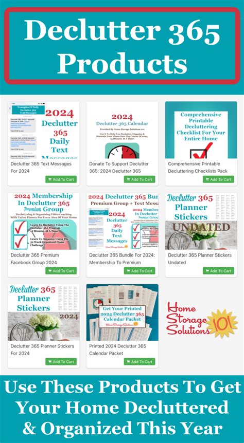 Declutter 365 Products For A Clutter Free Home