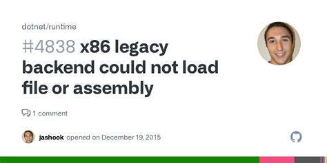 X Legacy Backend Could Not Load File Or Assembly Issue