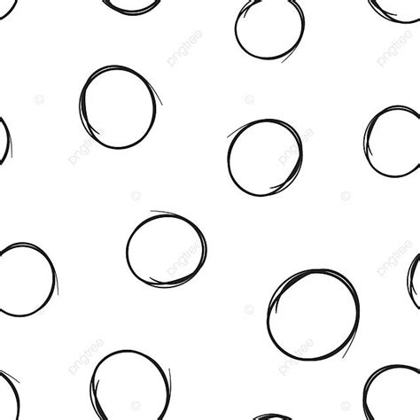 Scribbled Circle Pattern For Business Concept Pen Ballpoint Background