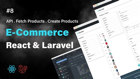 react and laravel e commerce project 8 fetch and create product api php