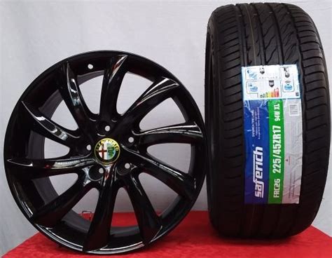 Cerchi Giulietta 17 Originali Alfa Romeo Turbina Nero Lucido E